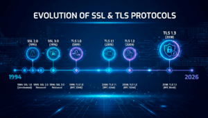 Versiones SSL y TLS: Historia completa (1994-2026) - SSL Dragon